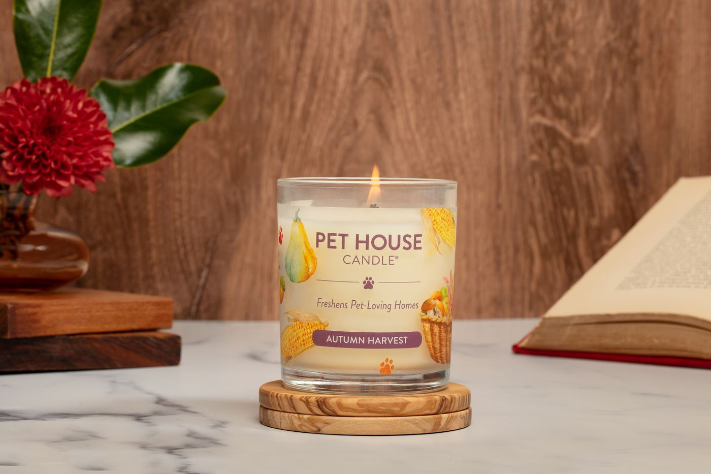 Autumn Harvest Pet House Candle: Pet Odor Candle 100% Plant-based Wax