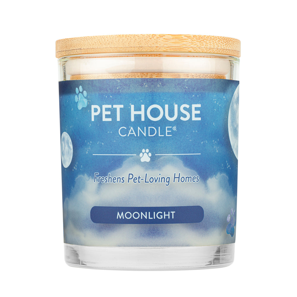 Moonlight Pet House Candle: Pet Odor Candle 100% Plant-based Wax