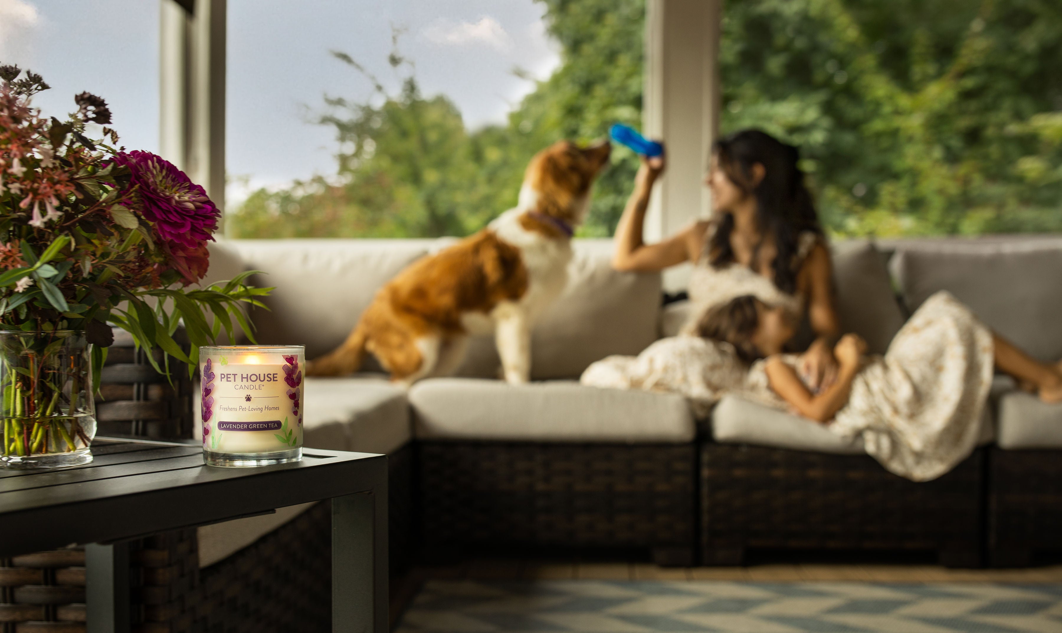Pet House Candles by One Fur All - Natural Odor‑Eliminating Scents